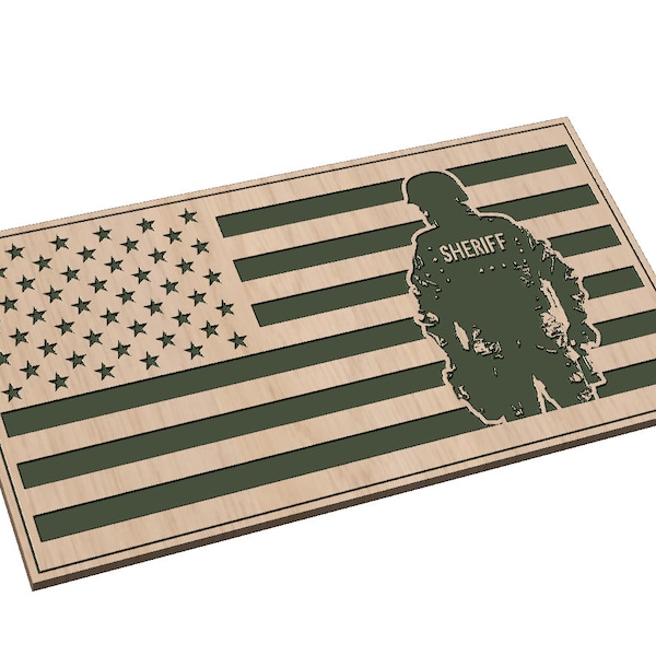 Sheriff Flag Svg - Etsy