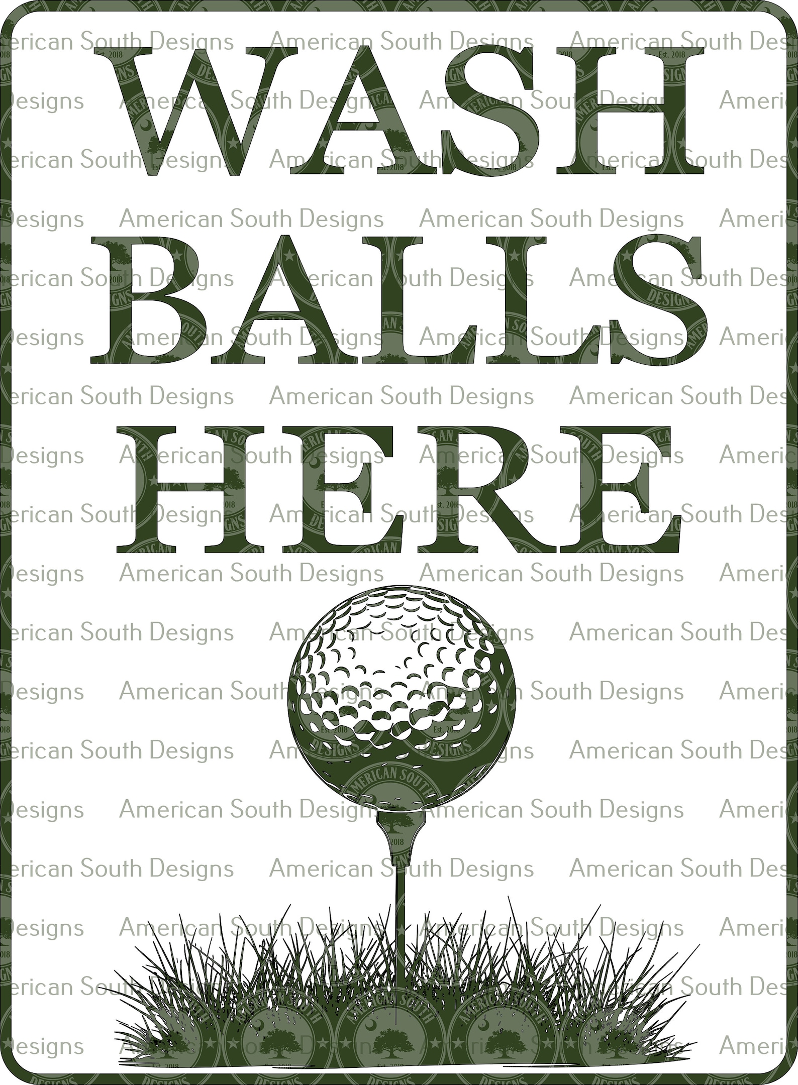 Wash Balls Here - Golf Sign - SVG - CNC Laser File (digital Download ...