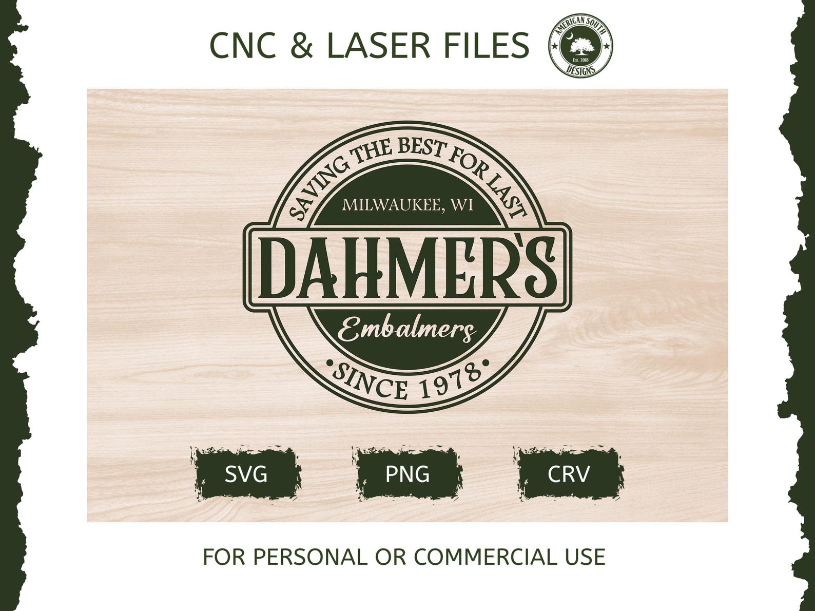 Halloween Sign 8 Dahmer's Embalmers - SVG - CNC Laser File (digital ...