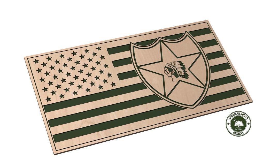 2nd Infantry Division Flag - SVG - Digital Download - Etsy
