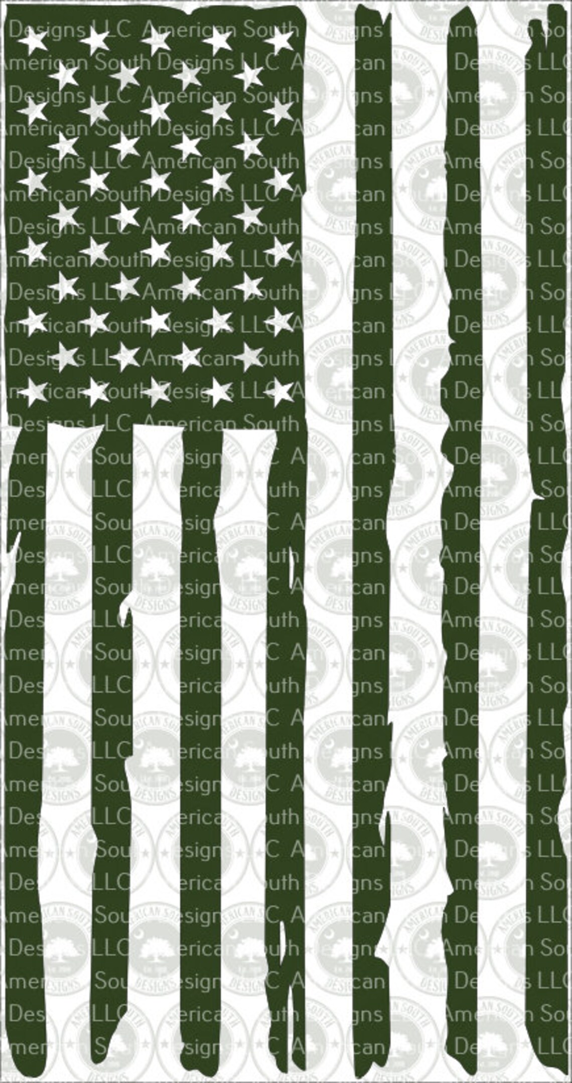 Distressed American Flag Vertical SVG - Etsy