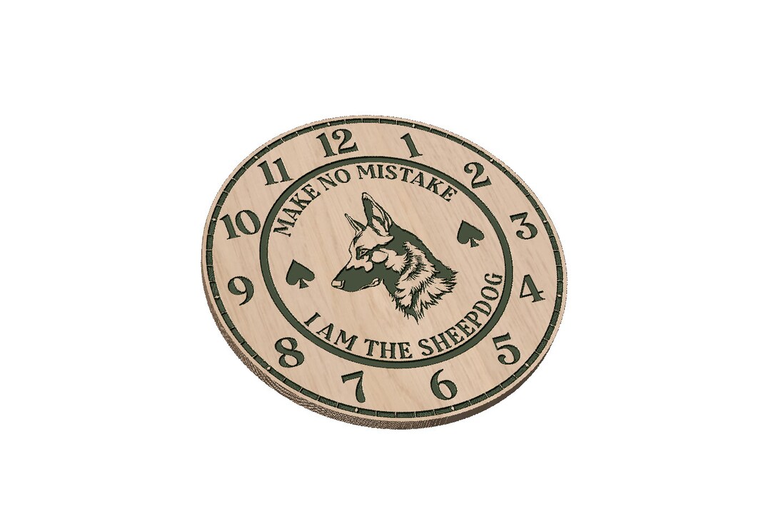 I Am Sheepdog Clock - SVG - Digital Download - Etsy