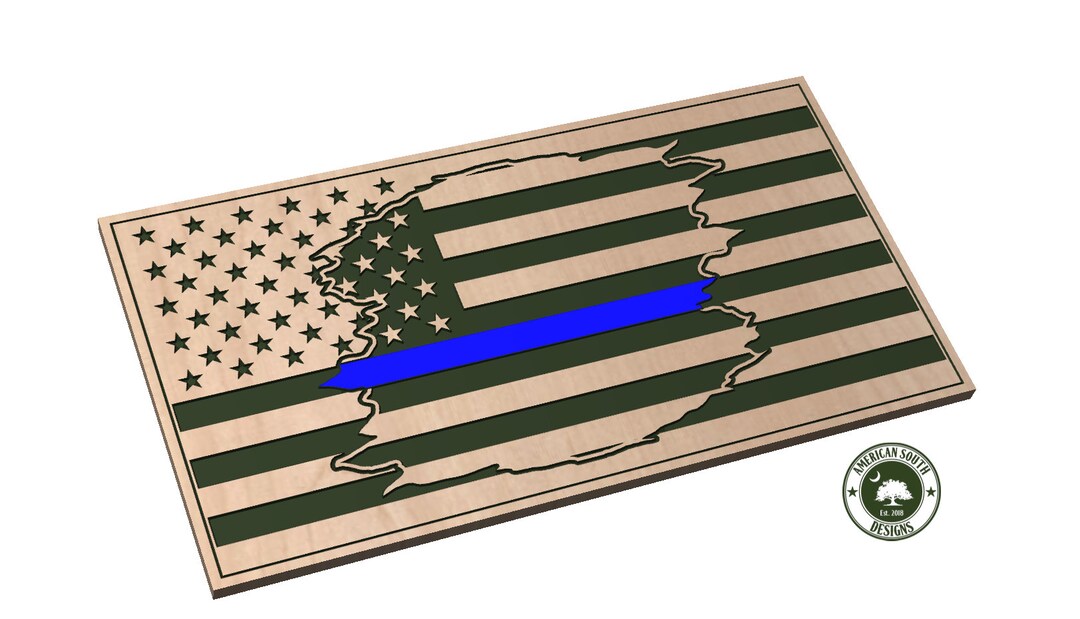 Tattered Flag Design 11 - Double Flag for TBL or TRL - SVG - Digital ...