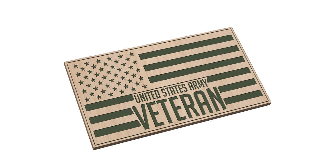 Army Veteran Flag SVG - Etsy