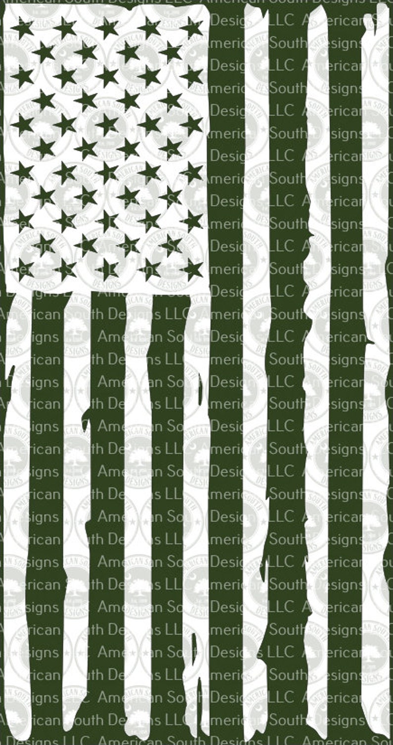 Distressed American Flag Vertical SVG - Etsy