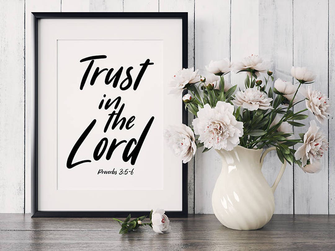 Trust in the Lord - Printable Instant Digital Downloads - Printable ...