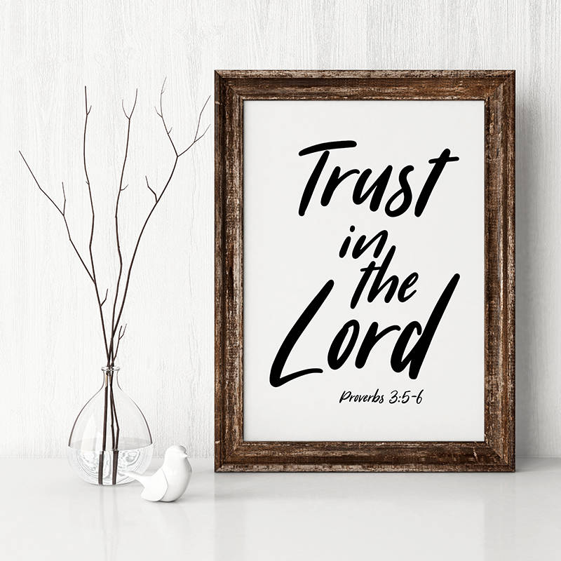 Trust in the Lord - Printable Instant Digital Downloads - Printable ...