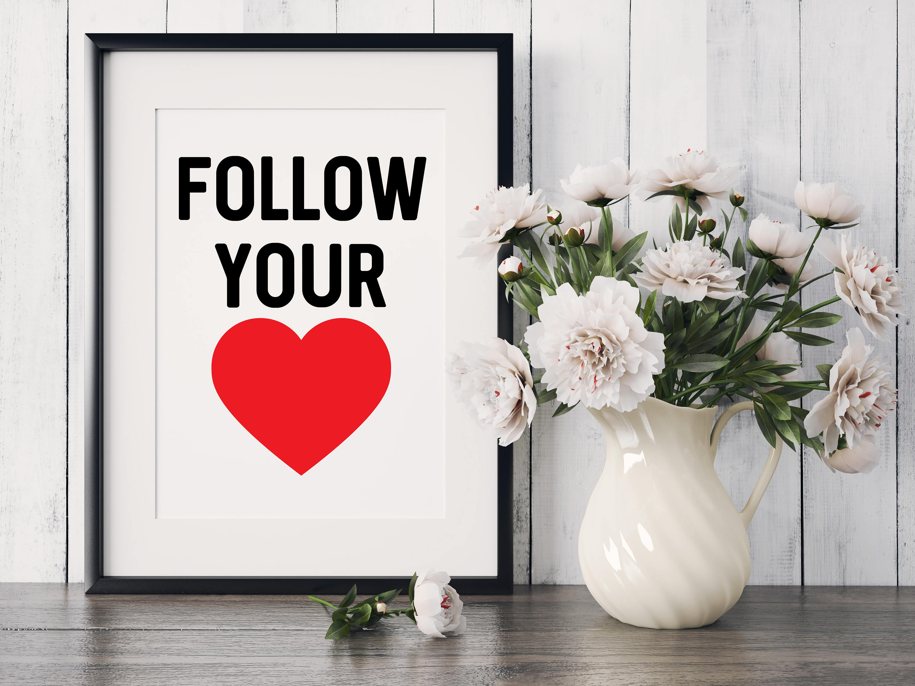 Follow Your Heart - Printable Wall Décor, Printable Artwork, Printable ...