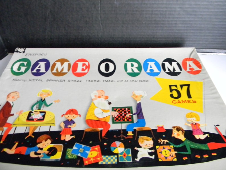 Game O Rama 57 Games Pressman Toy Corp. - Etsy