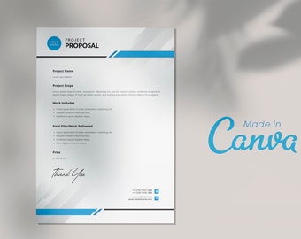 Minimal Proposal Template Professional Simple Work Bid Client Brief ...
