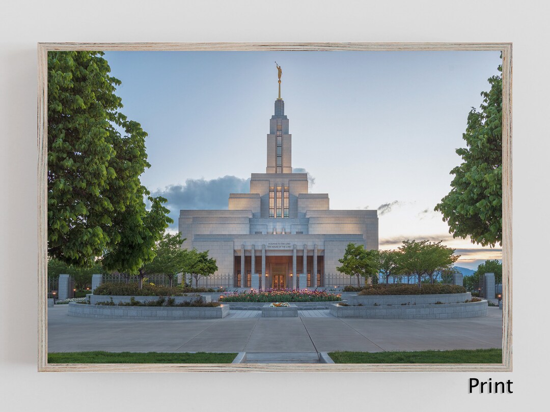 Utah Draper Temple Spring Sunset Professional Print on Premium Luster ...