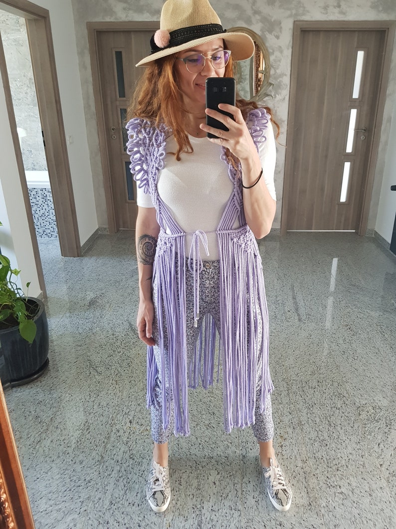 Macrame Vest/dress - Etsy