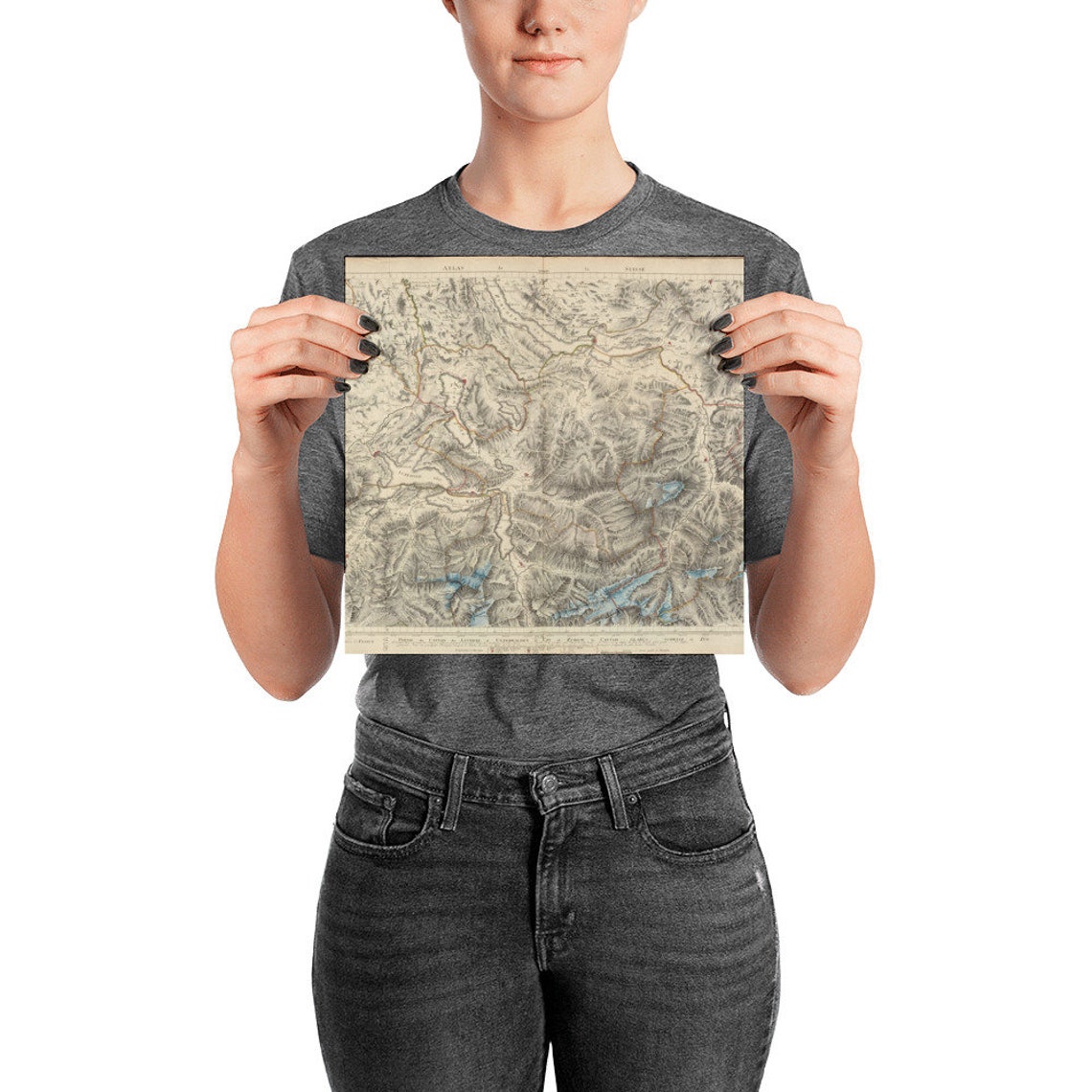 Swiss Alps Map, Mountain Range Map, Alps Mountain Range, Map of Alps ...