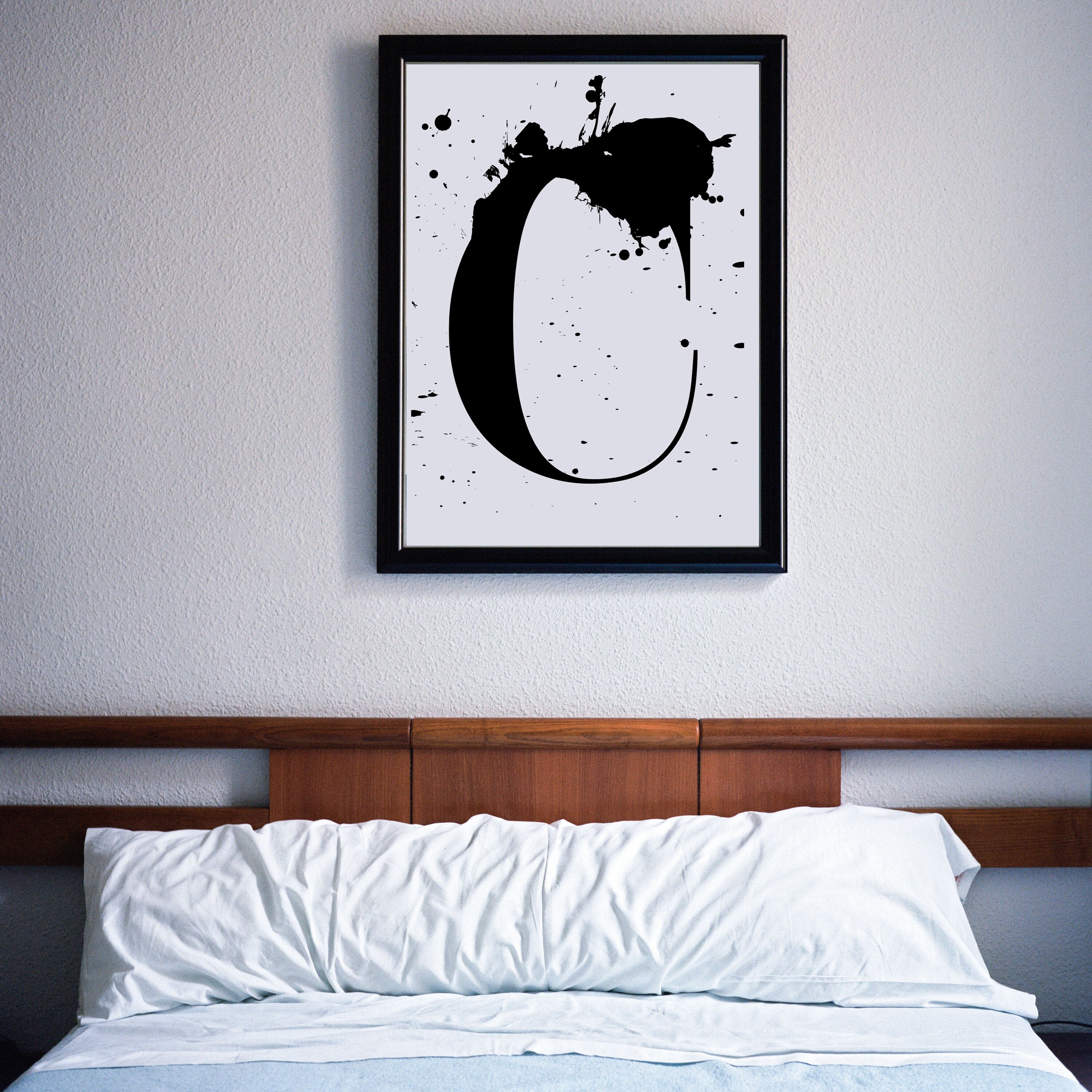 Letter C Abstract Calligraphy Modern Calligraphy Custom - Etsy