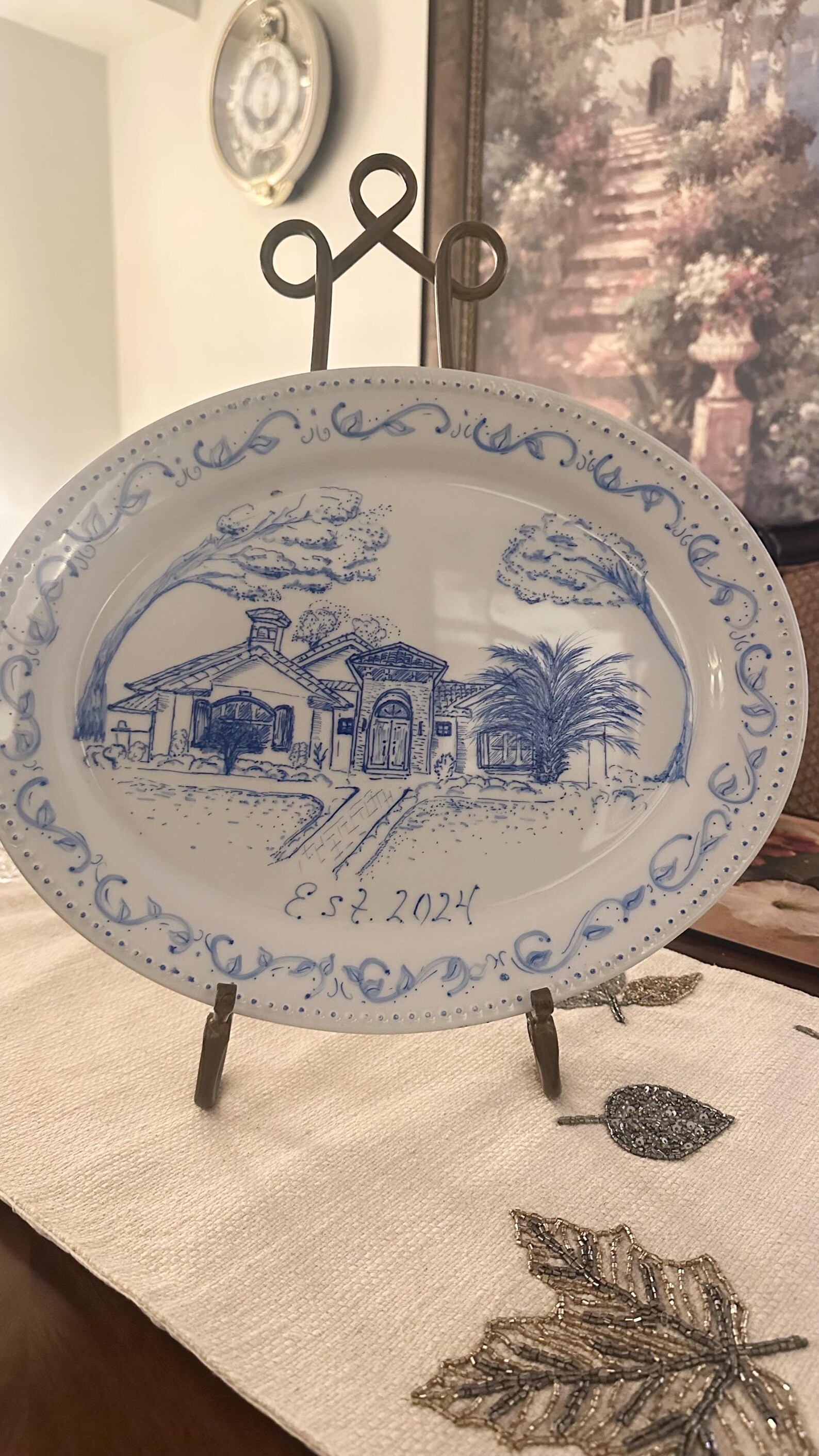 Personalized Hand Painted Platter - Etsy