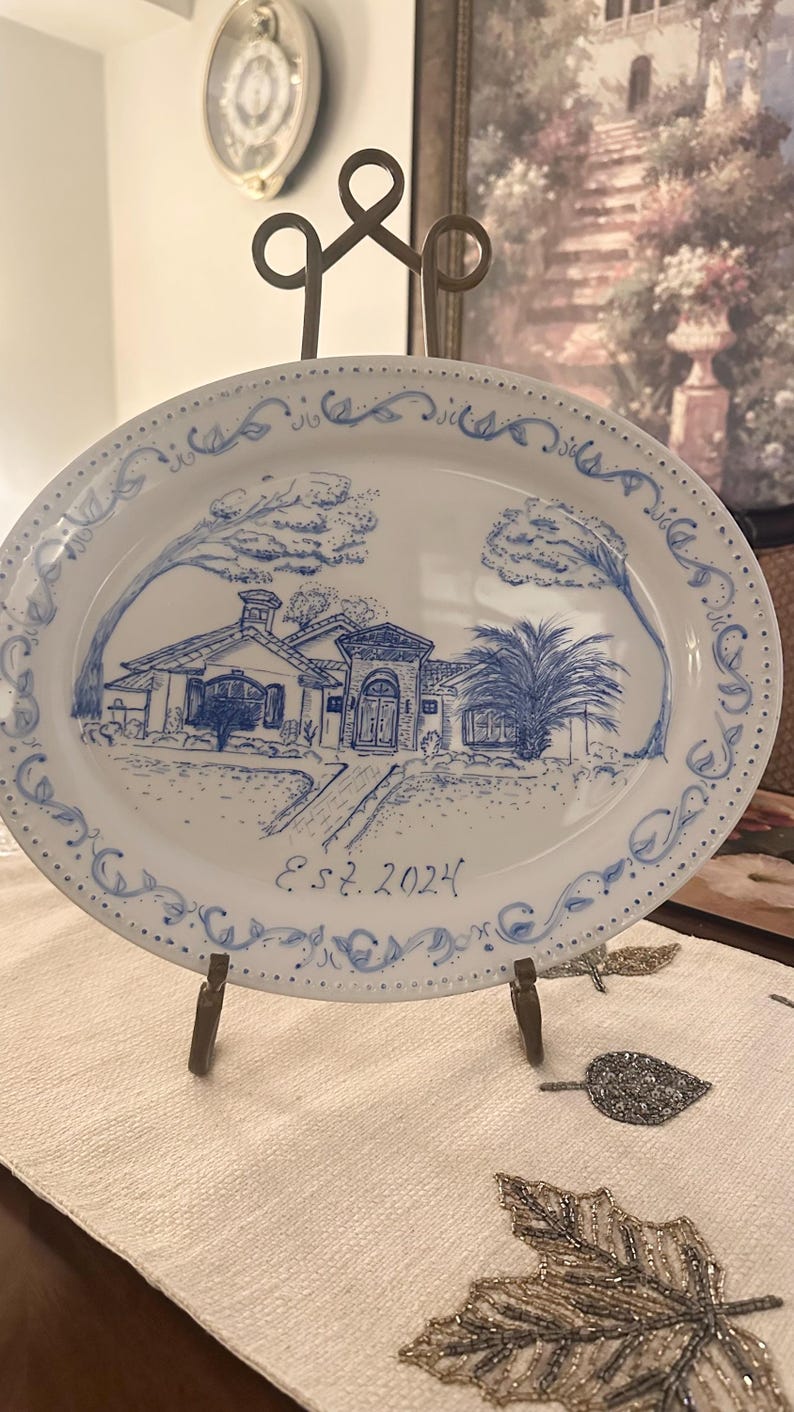 Personalized Hand Painted Platter - Etsy