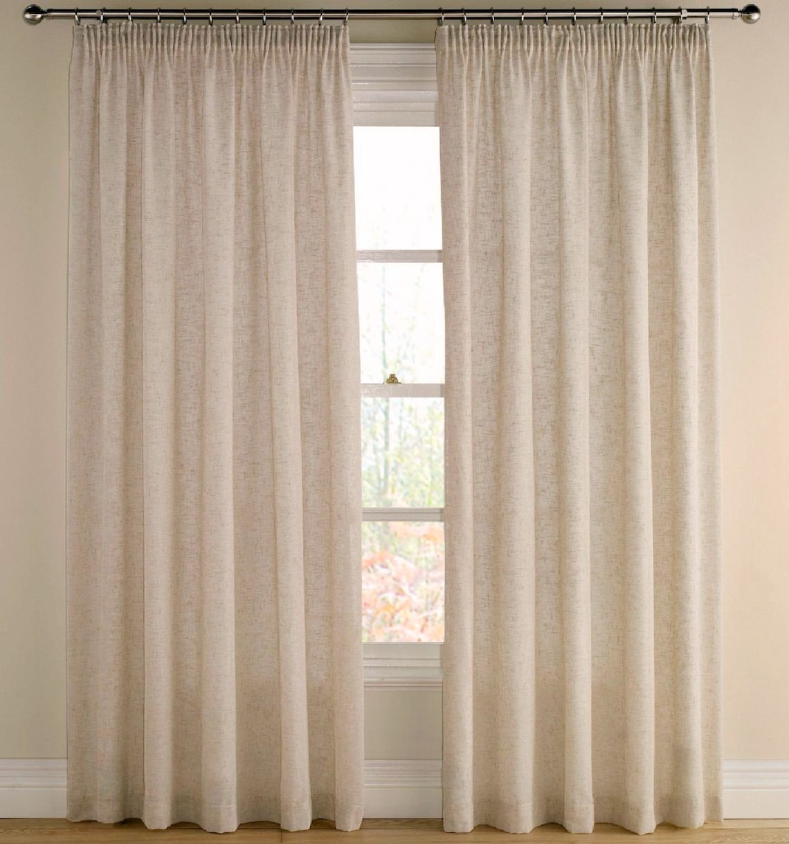 Curtain Panelslined Curtain Panelslinen Curtainslinen - Etsy