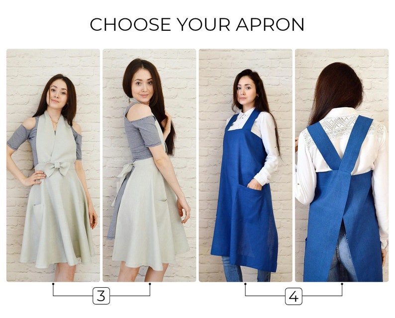 Linen Aprons for Womenfull Apronscustom Apronteacher Apron - Etsy