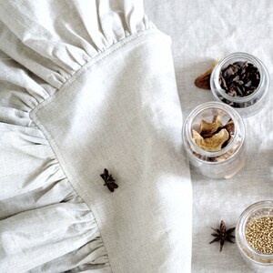 Ruffled Tablecloth,round Tablecloth, Linen Tablecloth, Small Tablecloth ...