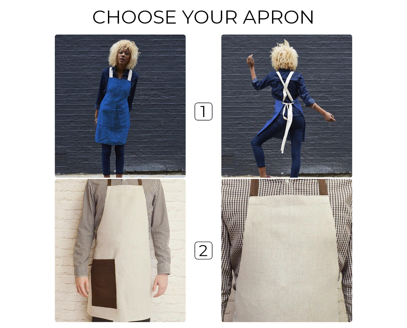 Linen aprons for womenFull apronsCustom apronTeacher apron | Etsy