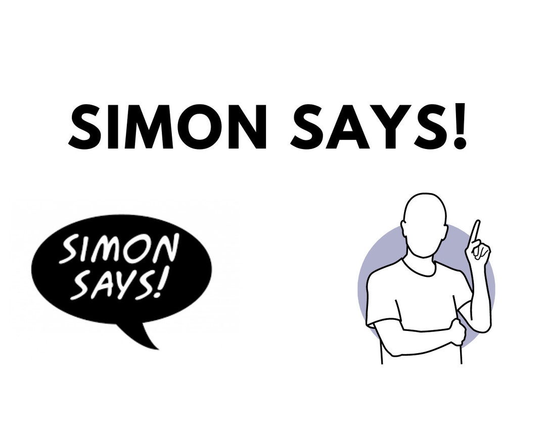 Simon Says. Game. Activity. Kindergarten. Primary. Actions. - Etsy