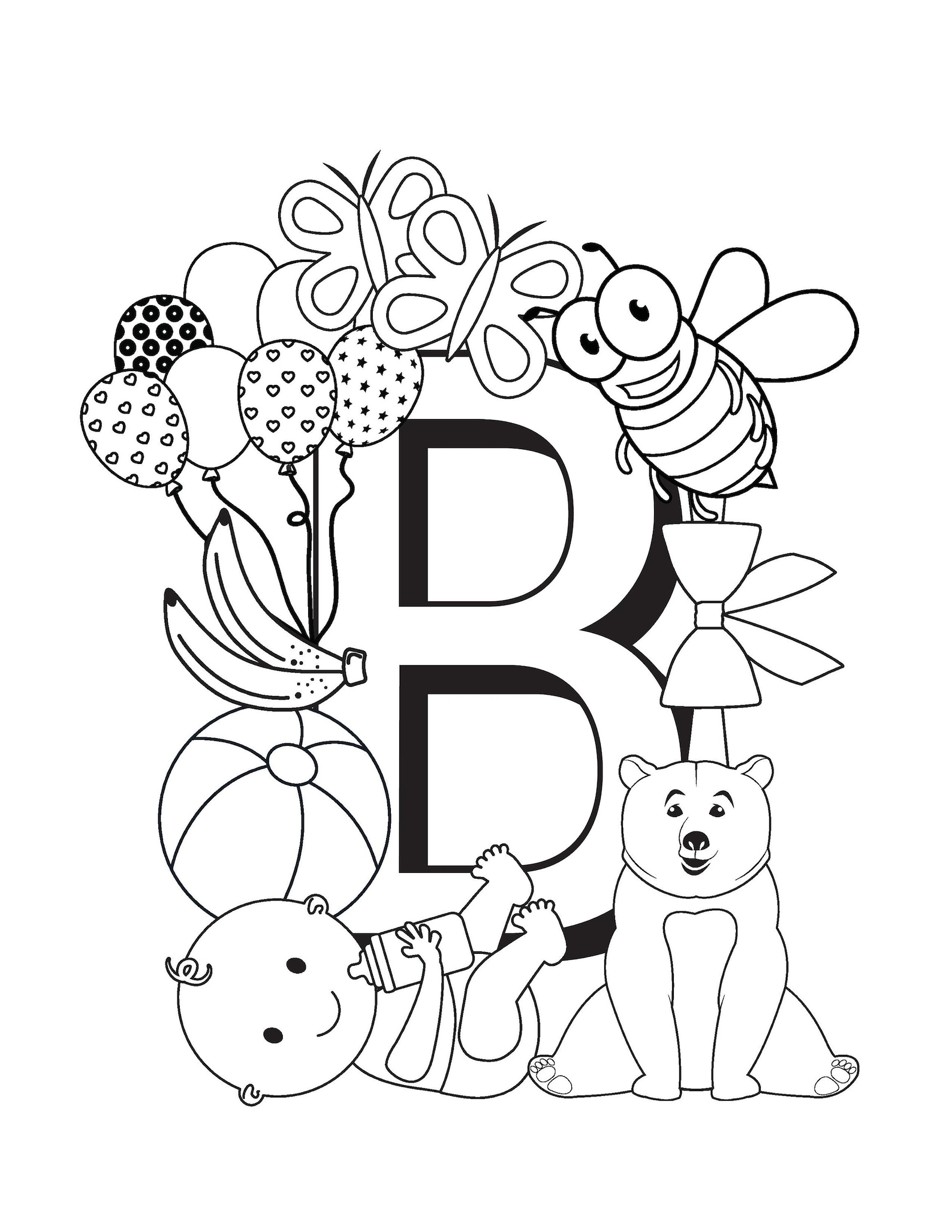 A to Z Printing Vocabulary Coloring Book. 72 pages. | Etsy