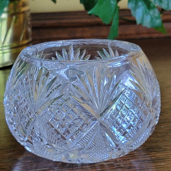 Lead Crystal Tea Light Holder - Etsy