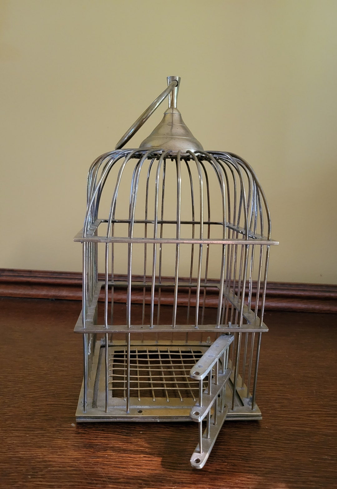 Vintage Brass Decorative Bird Cage - Etsy