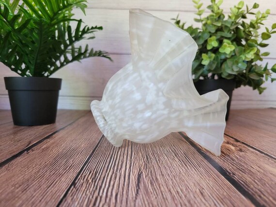 Beautiful Glass White Tortoise Shell Table Lampshade. - Etsy
