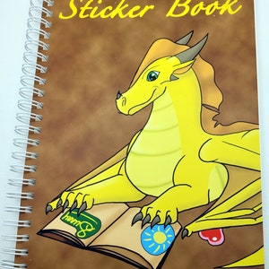 A5 Wings of Fire WOF Blank Sticker Book - Coiled Bound - Soft Cover ...