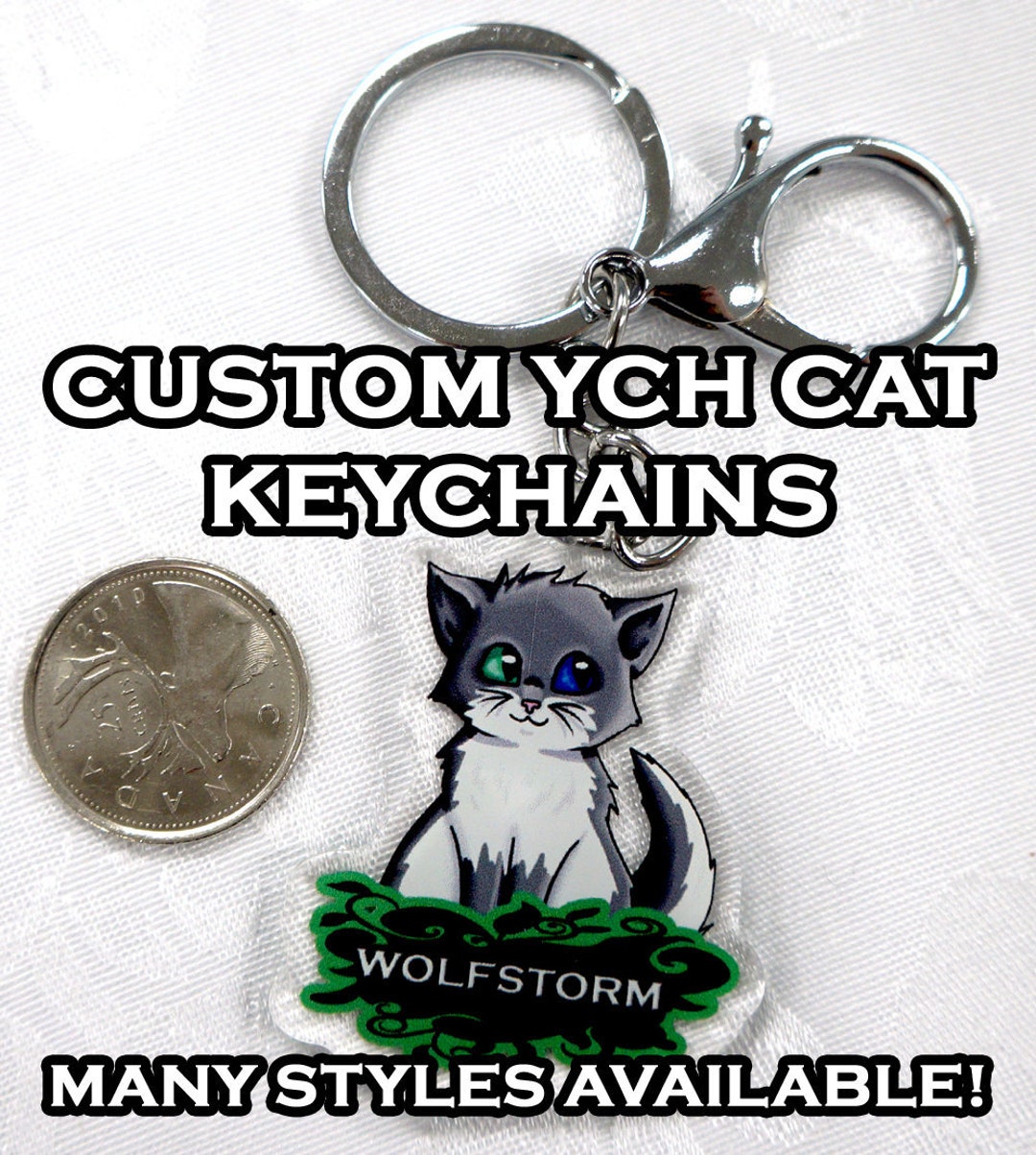 Pre-order Custom Warrior Cats Keychain or Necklace Acrylic YCH 2 Inch ...