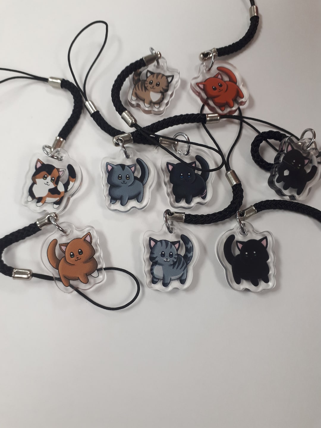 Chibi Warrior Cats 1 Inch Earrings or Phone Charm- Double Sided Acrylic ...