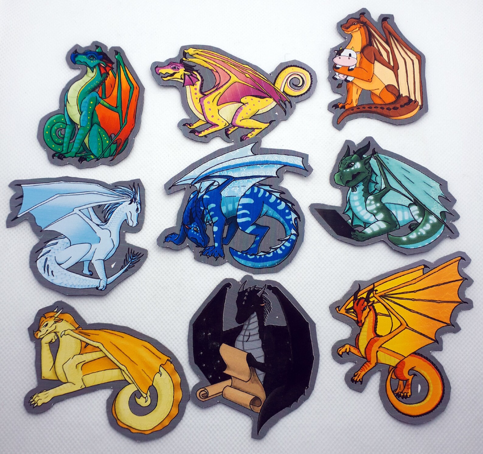 Magnets Wings of Fire WOF Dragons 3 Inch for Fridge or Locker - Etsy