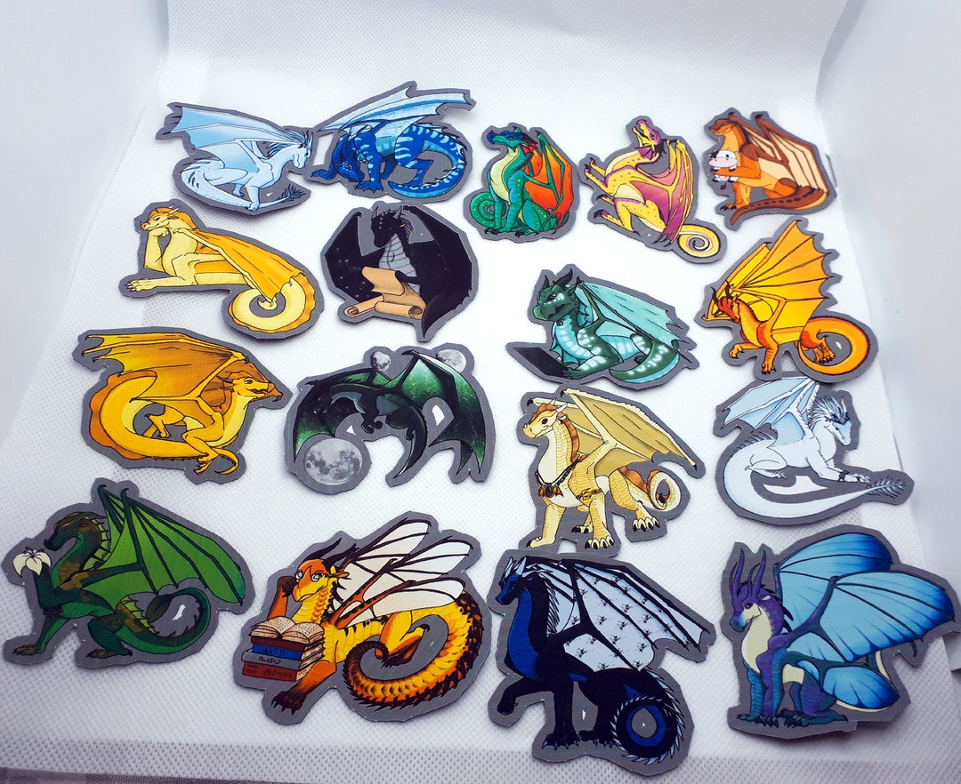 Magnets Wings of Fire WOF Dragons 3 Inch for Fridge or Locker Etc ...