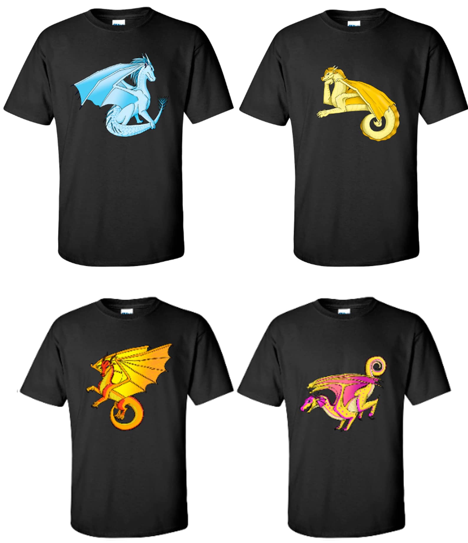 Wings of Fire Dragon Wof T-shirts- Multiple Characters, Styles, Colours ...