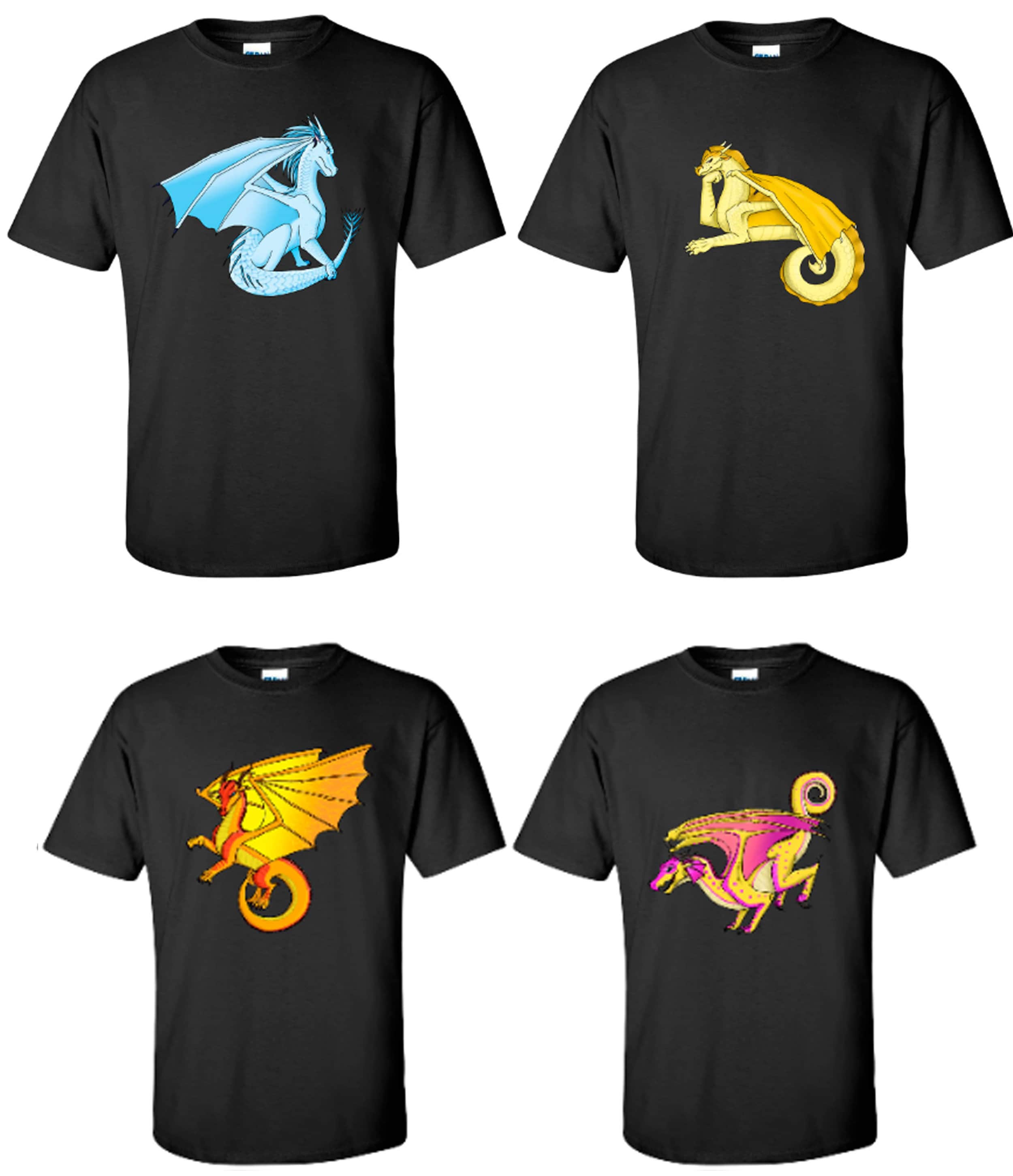 Wings of Fire Dragon Wof T-shirts Multiple Characters | Etsy Australia