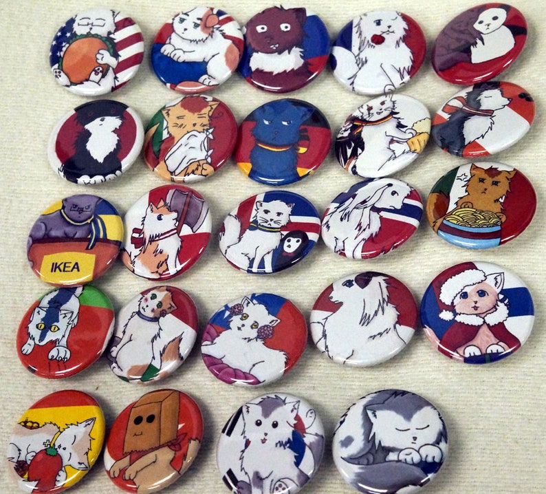 Assorted Cute Anime Button Pin Backs 1.5 Inch From Various - Etsy