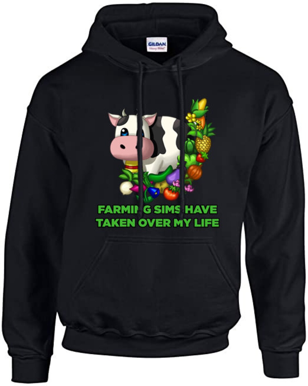 Farming Sims Have Taken Over My Life Cow and Crop Hoodie- Multiple ...