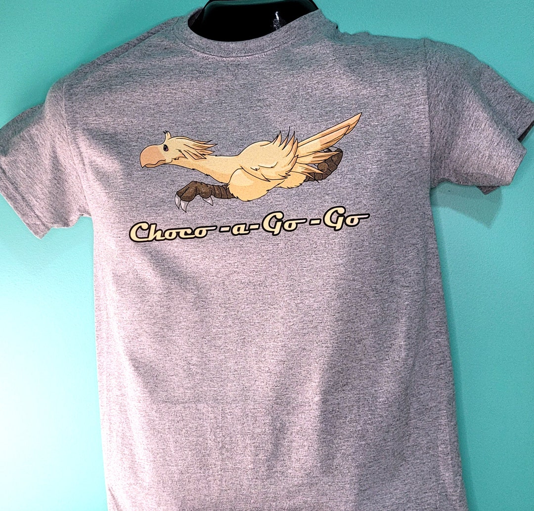 Chocobo Bird Running Choco-a-go-go T-shirts- Multiple Colours and Sizes ...