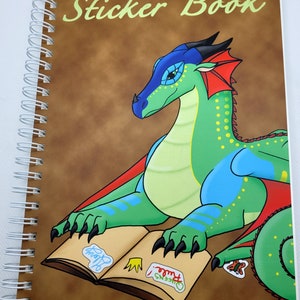 A5 Wings of Fire WOF Blank Sticker Book - Coiled Bound - Soft Cover - Etsy