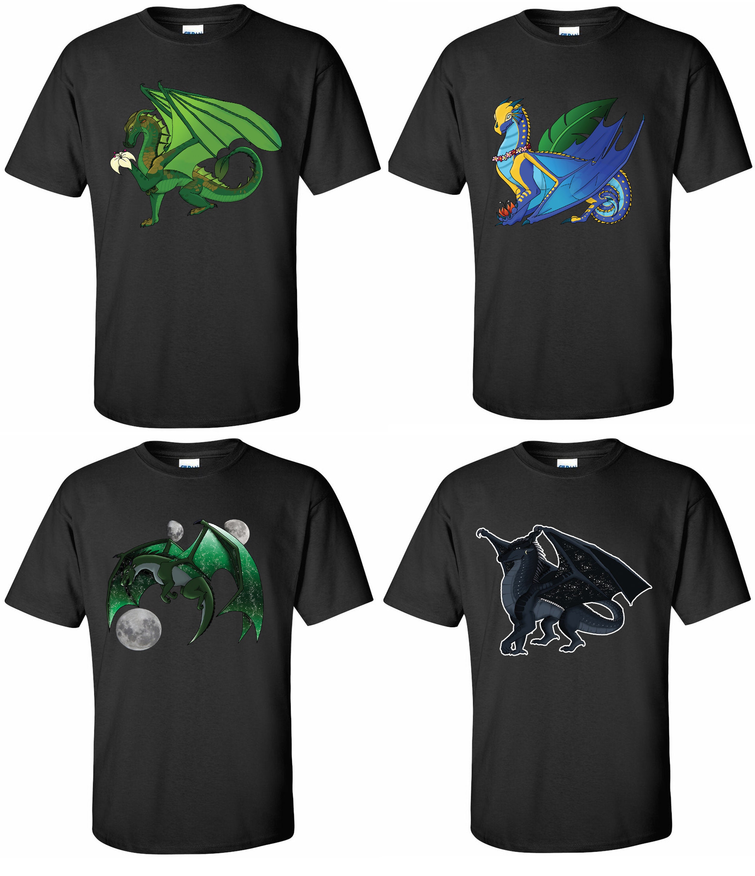 Wings of Fire Dragon Wof T-shirts- Multiple Characters, Styles, Colours ...