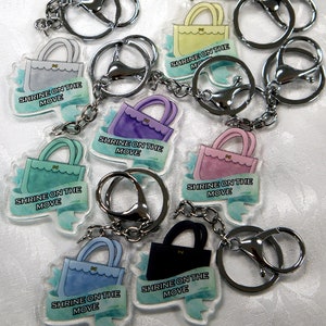 Itabag Acrylic 2 Inch Clear Keychain Charm - Multiple Colours and ...