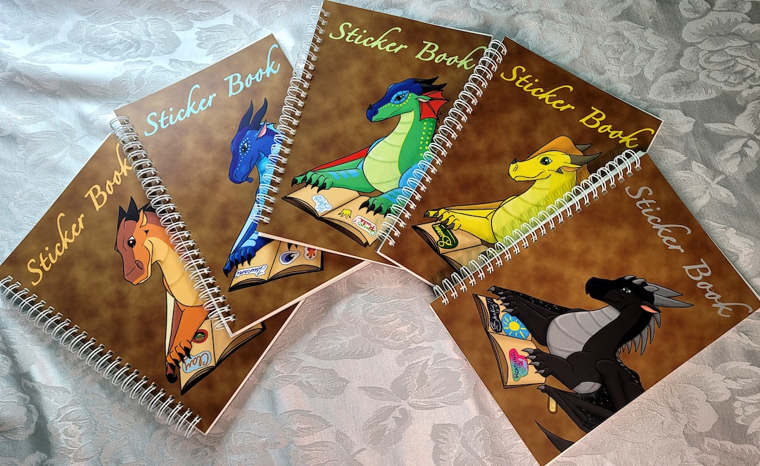 A5 Wings of Fire WOF Blank Sticker Book - Coiled Bound - Soft Cover - Etsy