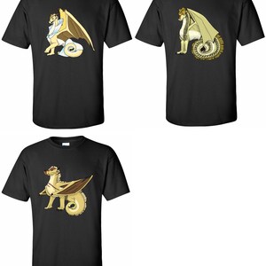 Wings of Fire Dragon Wof T-shirts- Multiple Characters, Styles, Colours ...