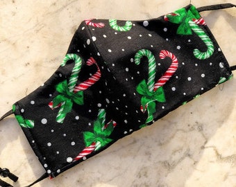 Candy Cane Face Mask | Etsy