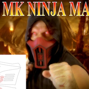 Diy MK Ninja Mask Printable Template - Etsy