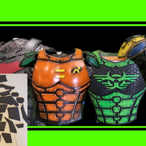 Sentai Shoulder Armour Foam Patterns - Etsy Hong Kong