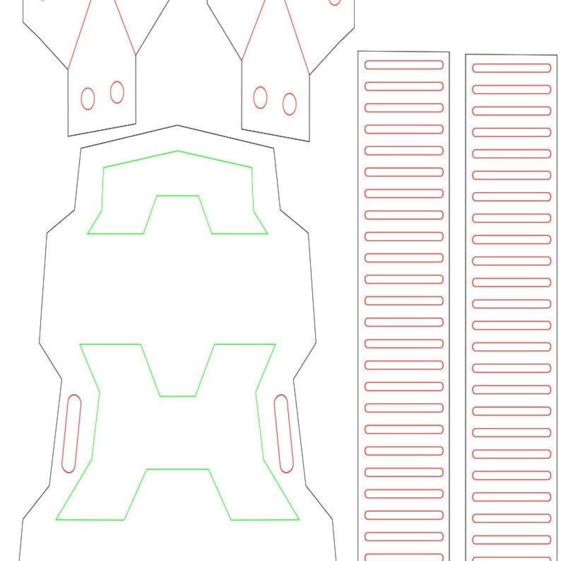 TACTICAL GAUNTLET TEMPLATE - Etsy