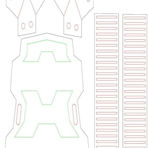 TACTICAL GAUNTLET TEMPLATE - Etsy