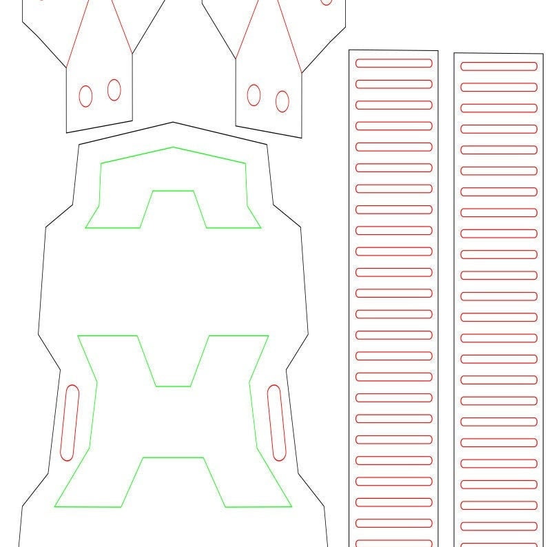 TACTICAL GAUNTLET TEMPLATE - Etsy UK